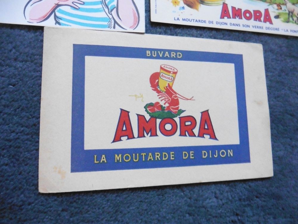 AMORA,Senf,Leberpain,6 antike Werbe-Grafiken,Eskimo,Tiere | Kaufen auf ...