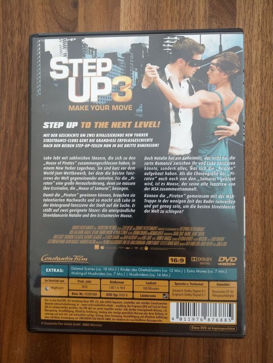 DVD - Step Up 3 Make your Move | Kaufen auf Ricardo DVD - Step Up 3 Make your Move | Kaufen auf Ricardo