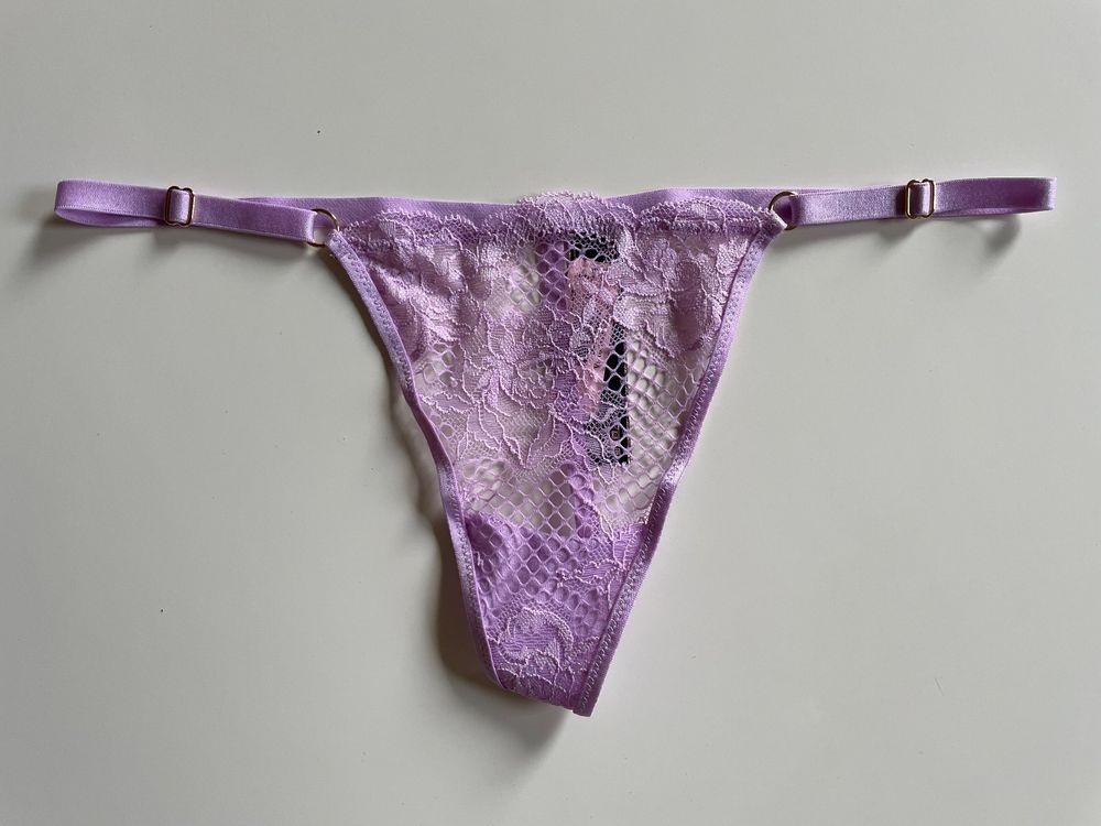 Victoria’s Secret Adjustable V- String Lace Thong S NEW (Neu und ...