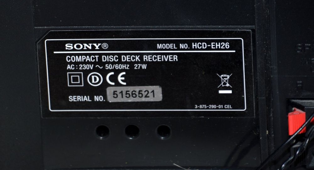 Stereoanlage SONY HCD-EH26 chaîne stéréo AM FM RDS USB CD (Gebraucht ...