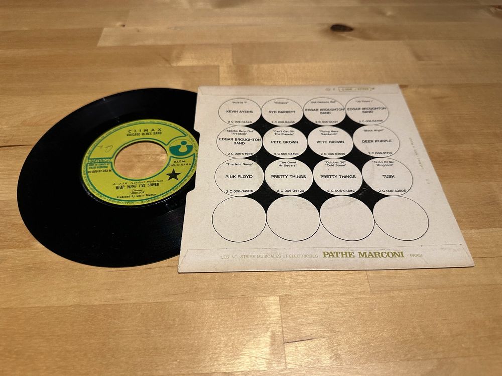 CLIMAX CHICAGO BLUES BAND rare Reap what I've sowed Single (Gebraucht ...