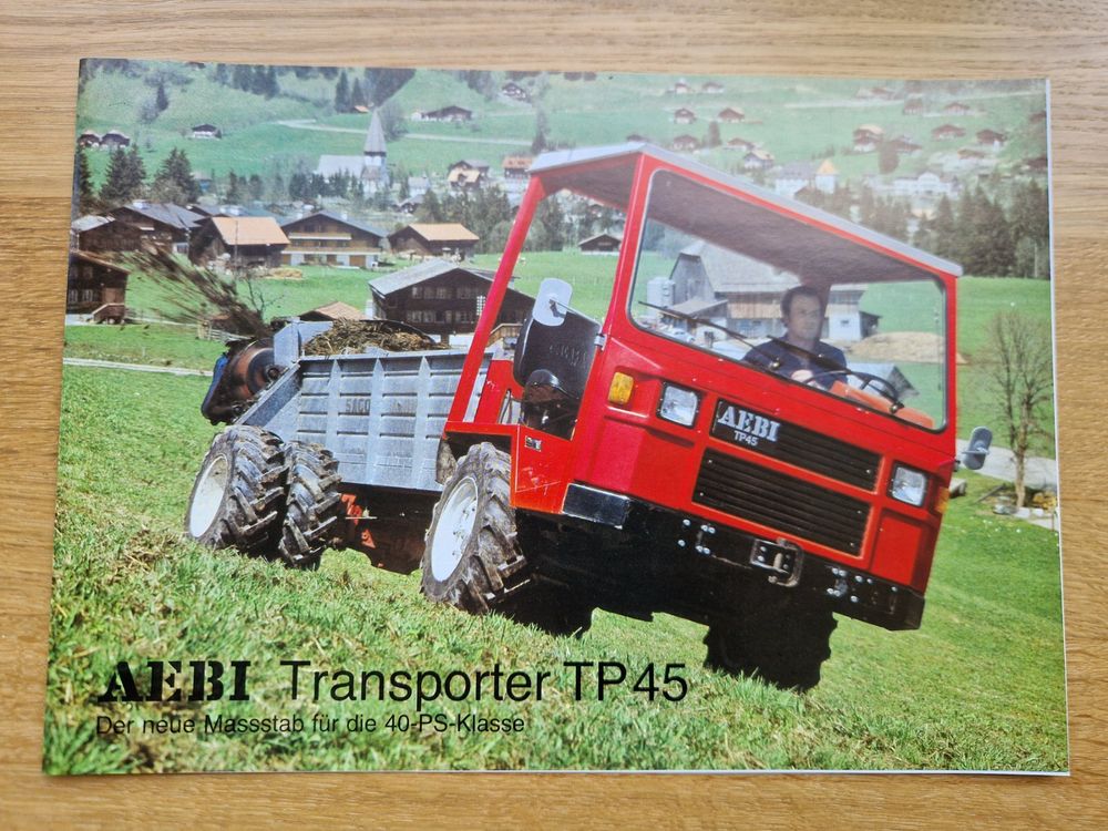 Original Prospekt Aebi Transporter TP45 (Gebraucht) in für CHF 40 – mit ...