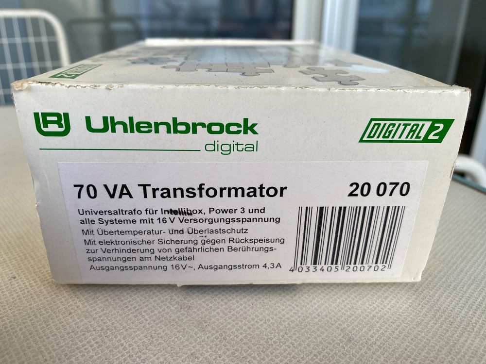 Uhlenbrock Booster 3 mit Trafo 70 VA Lenz, DCC, Märklin | Kaufen auf ...