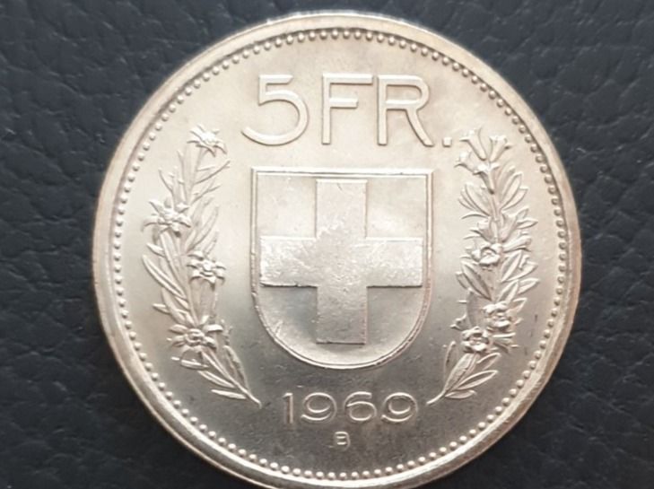 5 Franken 1969 stgl! Silber (Neu (gemäss Beschreibung)) in Biel/Bienne für CHF 20 – mit ...