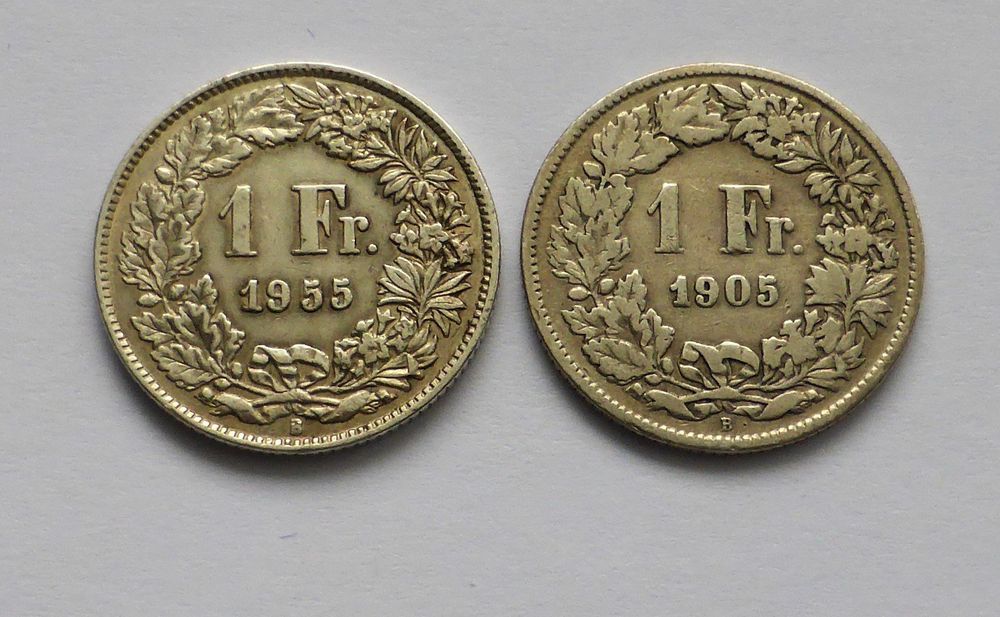 1 Franken 1955 - RAR + 1Fr. 1905 GRATIS !! | Kaufen auf Ricardo