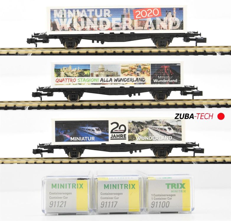 Minitrix 3x Containerwagen Spur N OVP | Kaufen auf Ricardo