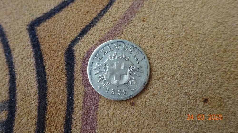 5 Rappen 1851 Billon - très très rare (Gebraucht) in bassecourt für CHF 550 – mit Lieferung auf ...