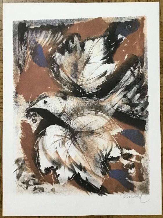 Friedens staube Lithographie Unleserlich Signiert | Kaufen auf Ricardo