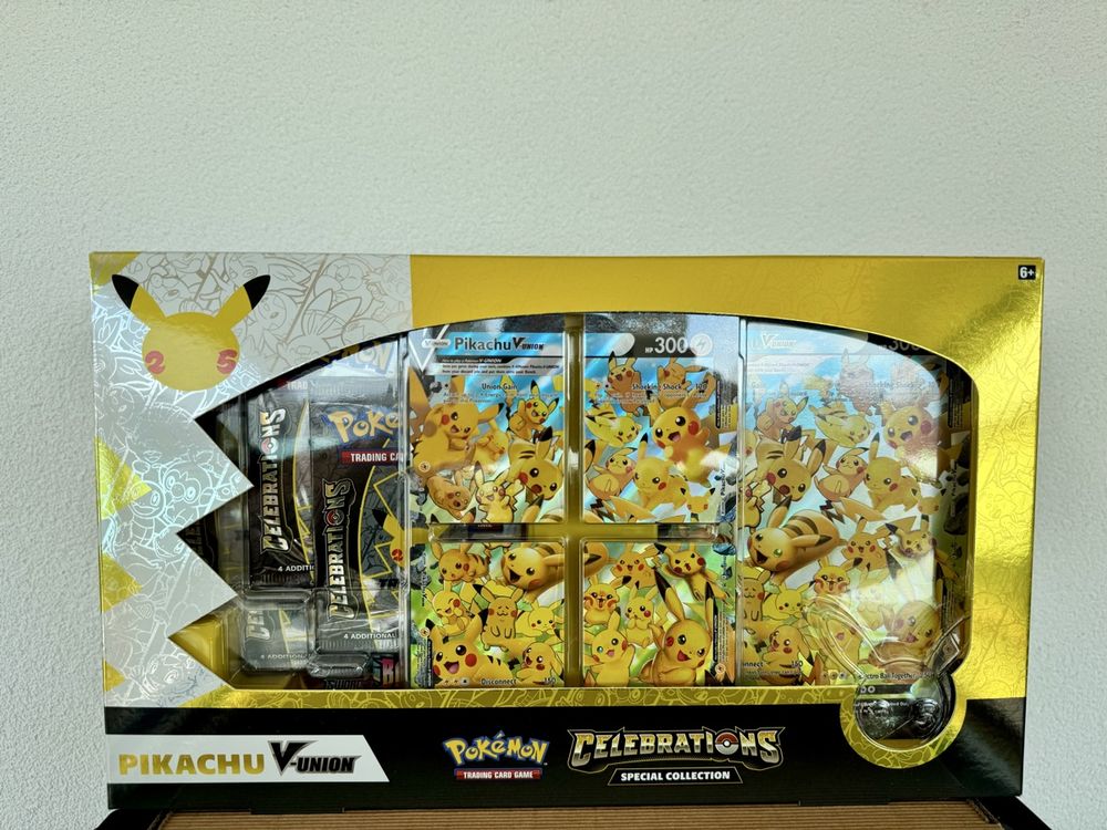 Pokemon Celebrations Pikachu V Union Box New EN (Neu und ...
