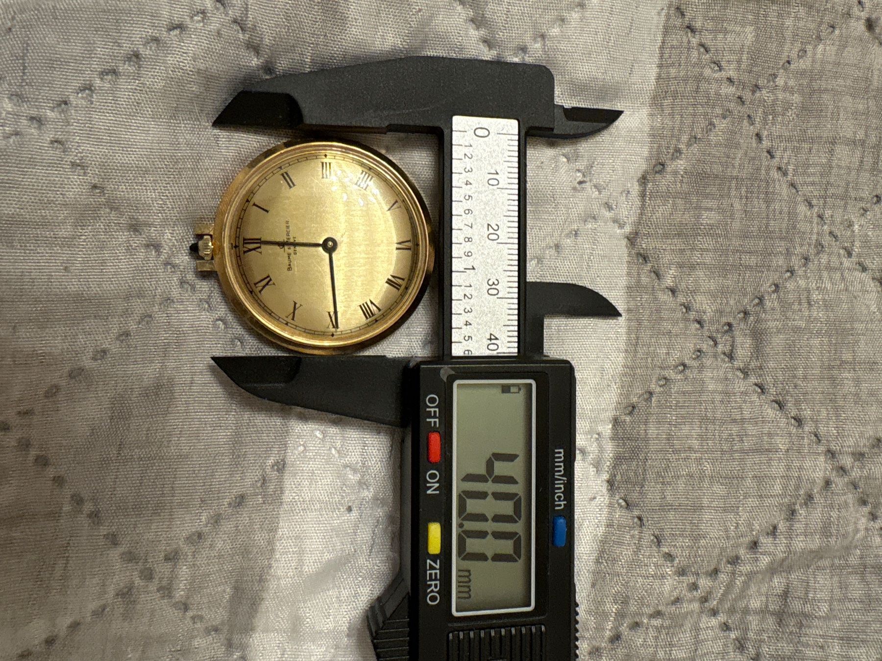 Baume & Mercier Genève - Montre de poche vintage plaqué or (Défectueux ...