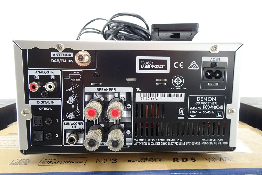 Denon Hifi Anlage RCD-M40 DAB CD Player und USB Stick Radio (Gebraucht ...