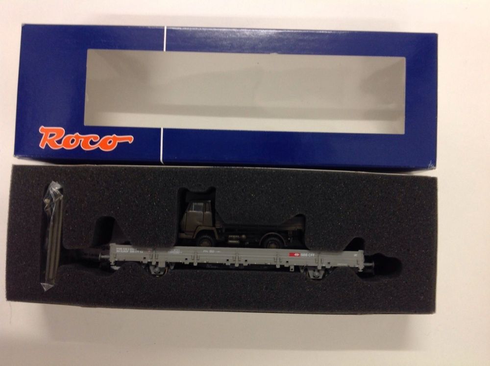 Roco 66780 SBB Rungenwagen Ks, mit Lastw (Neu und originalverpackt) in ...