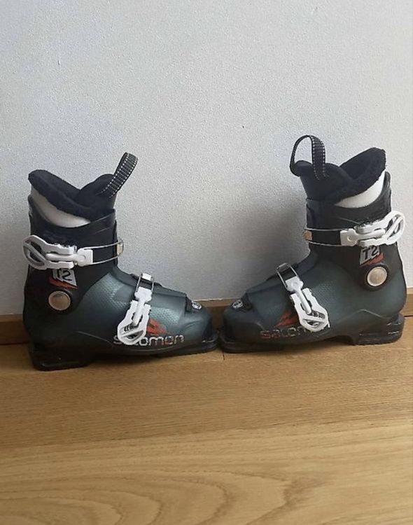 Salomon Kinderskischuh T2, Größe 34 (21 cm Sohlenlänge) (Gebraucht) in ...
