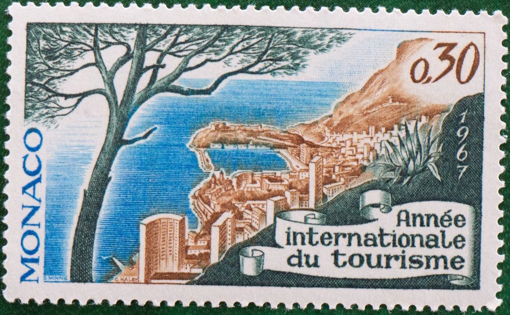 Monaco Briefmarke / Francobollo Principato di Monaco ab 1 C (Gebraucht ...