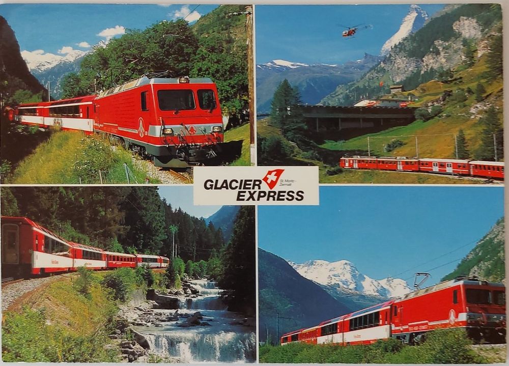 Der Glacier-Express auf der Brig-Zermatt-Strecke (Neu (gemäss ...