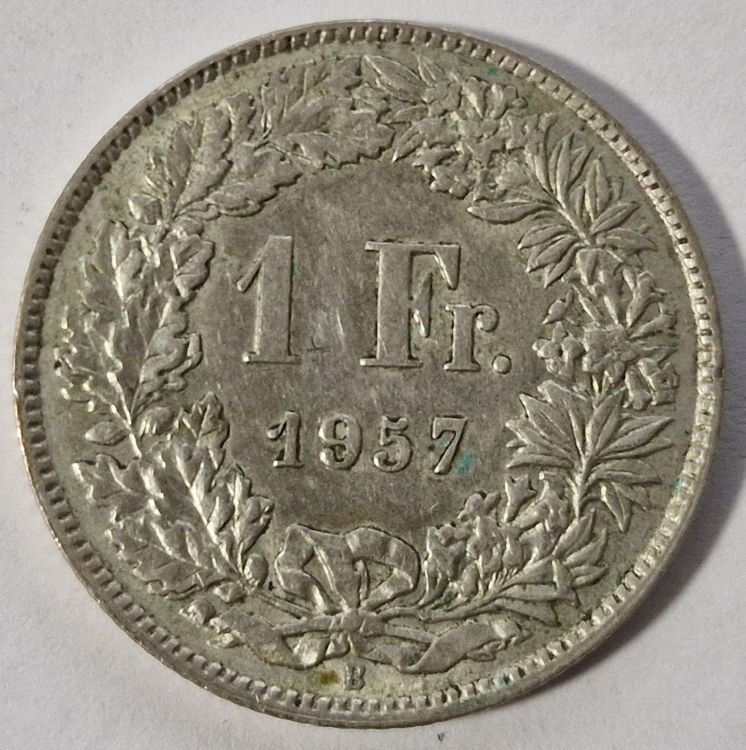 1 Franken 1957 Schweiz Silber (Gebraucht) in Mitlödi für CHF 3.5 – mit Lieferung auf Ricardo kaufen
