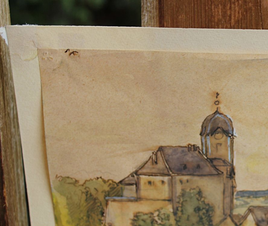 Eduard Stiefel 1875-1967 Aquarell Landschaft 1933 signiert | Kaufen auf Ricardo