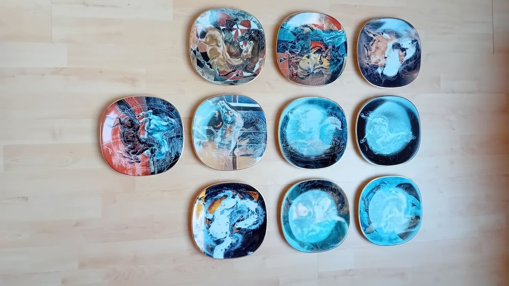 Originalteller "Die dynamischen Pferde" des Hans Erni (Neu und originalverpackt) in Dagmersellen ...