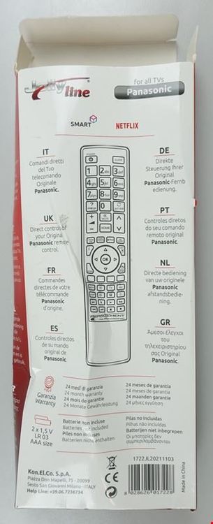 JOLLY LINE Universal Fernbedienung Panasonic (Neu (gemäss Beschreibung ...