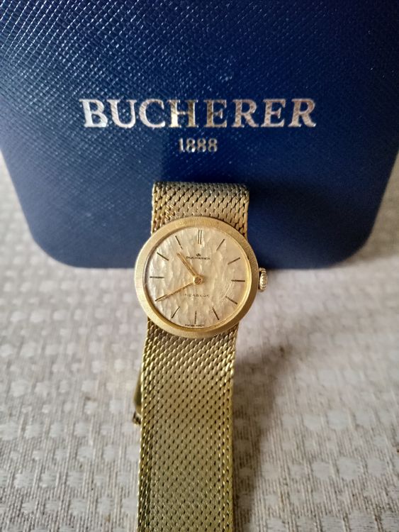 Bucherer handaufzug Incabloc Originalbox Damenuhr sehr schön (Gebraucht) in Riehen für CHF 100 ...