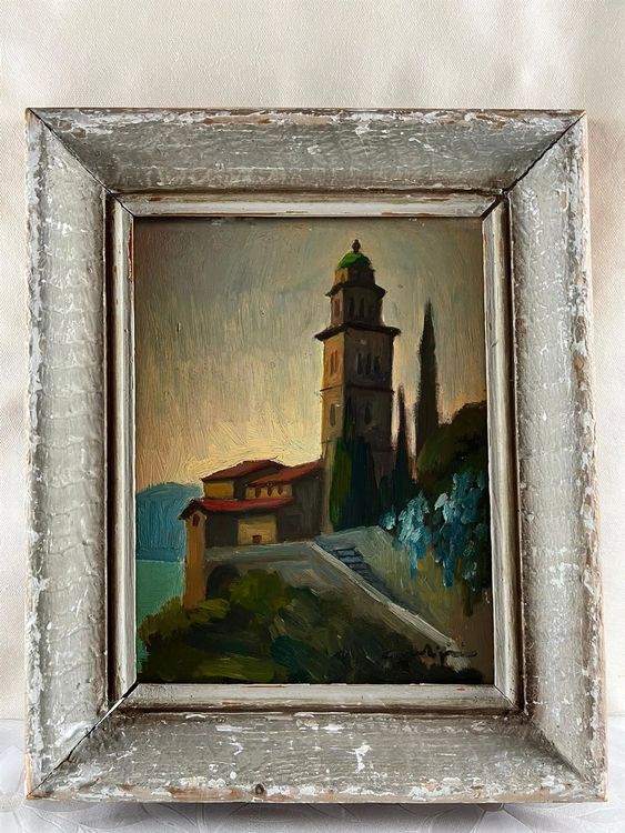 Tolle Aussicht auf Schloss, Gemälde Sig. | Kaufen auf Ricardo