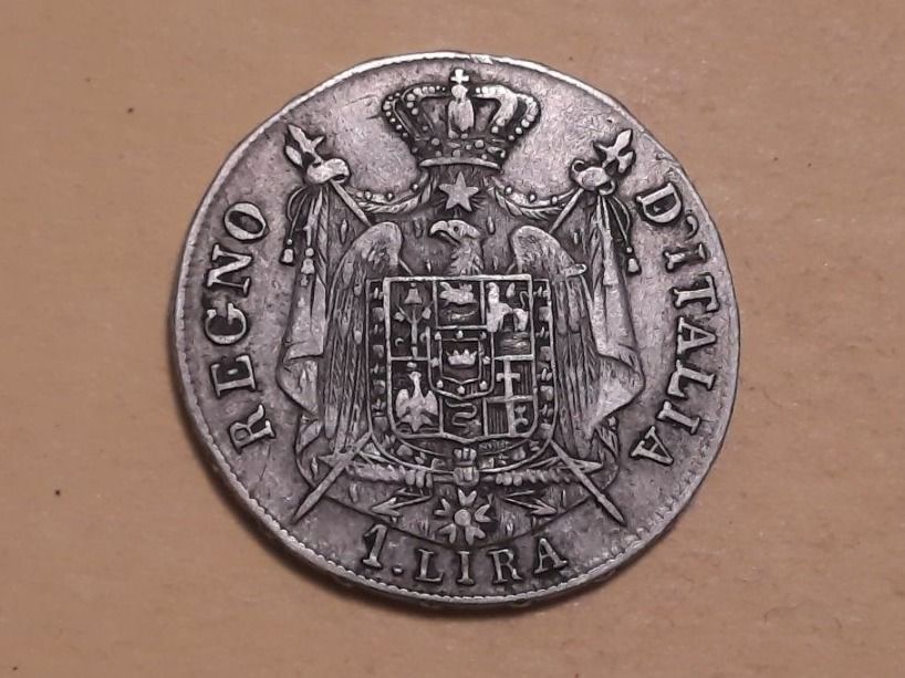 Königreich Italien 1 Lira 1808 M Napoleon Silber (Gebraucht) in Buchs ...