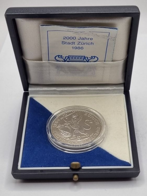 Medaille Zurich 2000 Jahren Zurich 1986 (Neu und originalverpackt) in Bure für CHF 15.9 – mit ...