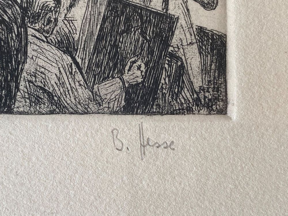 Bruno Hesse 1905 Zürich - 1999 Oschwand, original Radierung | Kaufen ...