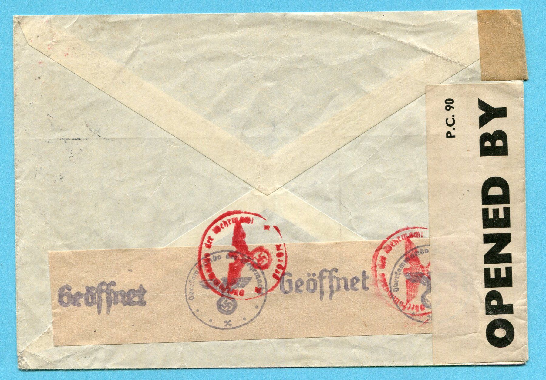 Zensurbrief von Thun nach London 1943 - Abs: A. Gerber (Gebraucht) in ...