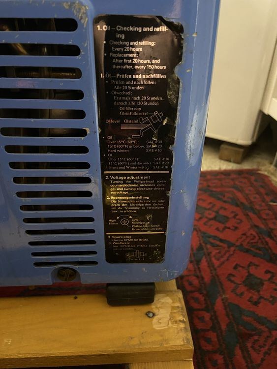 Yamaha EF600 Stromgenerator – Benzin – 220V – Klassiker – (Gebraucht ...
