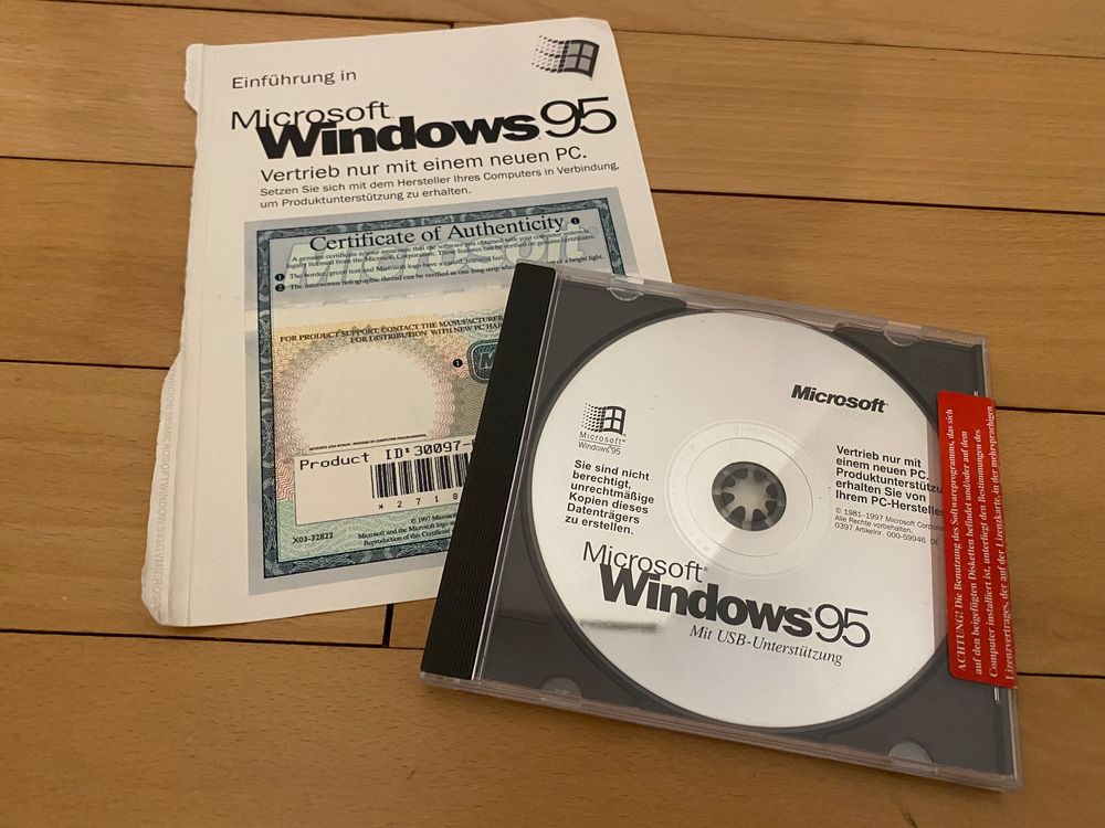 Microsoft Windows 95 - inkl. Key | Kaufen auf Ricardo