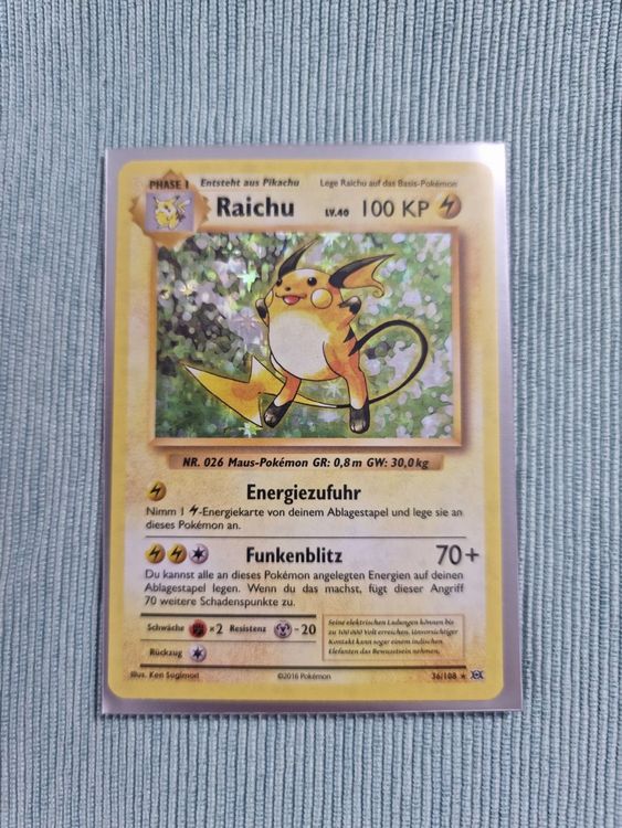 Pokémon Karte - Raichu (Neu (gemäss Beschreibung)) in Thun für CHF 7 ...