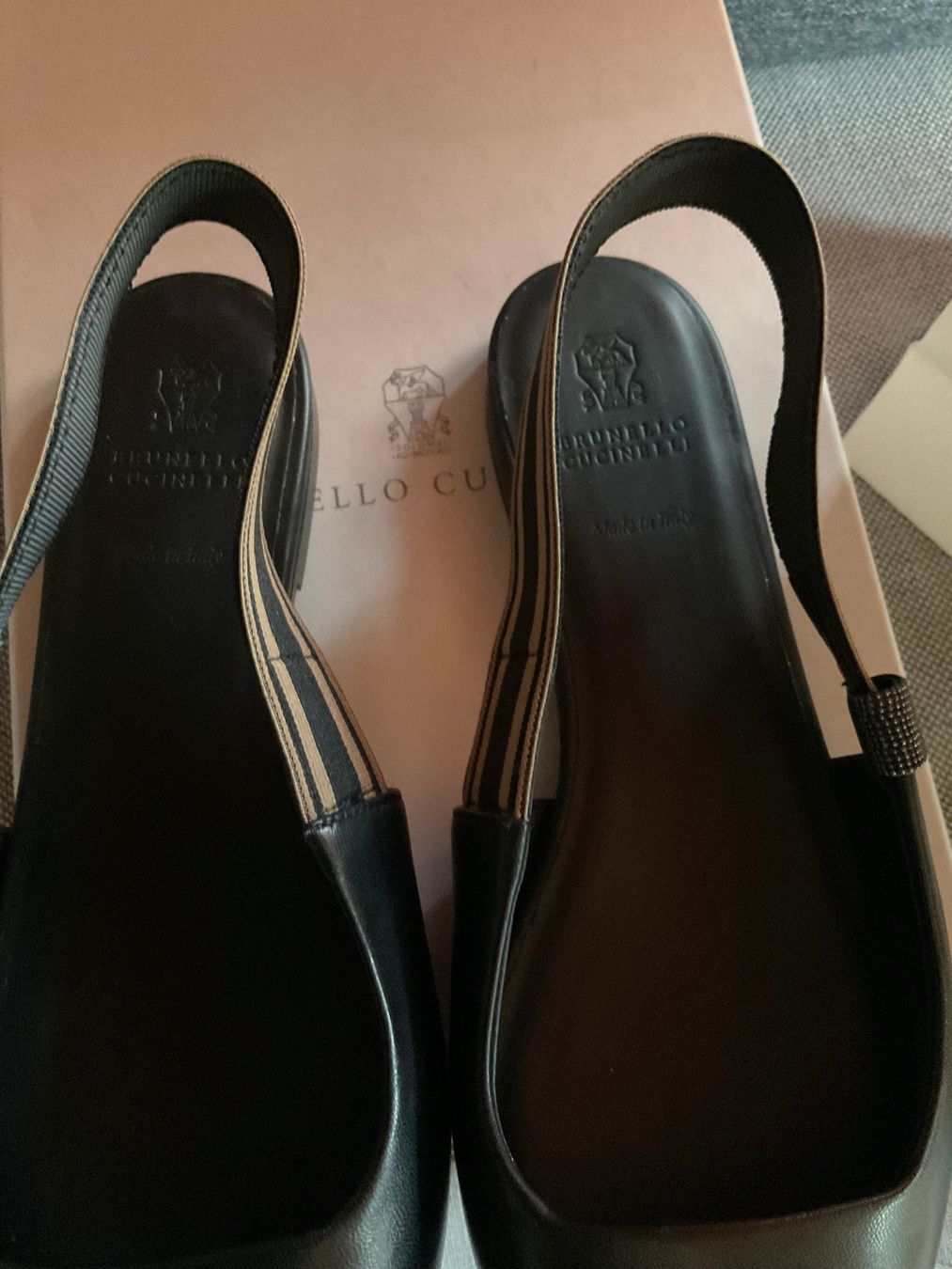 BRUNELLO CUCINELLI Embellished slingback Shoe Schuh 🩵 (Neuf avec ...