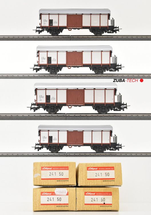 Liliput 4x Gedeckte Güterwagen der SBB H0 GS mit OVP | Kaufen auf Ricardo
