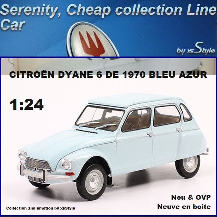 Neuf Citroën 2CV Dyane Bleu 1970 1:24 (Neu und originalverpackt) in ...