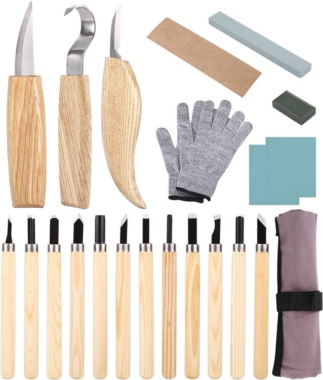 Schnitzmesser Set 22Stück Geschenk Männer Hobbie Schnitzen | Kaufen auf ...