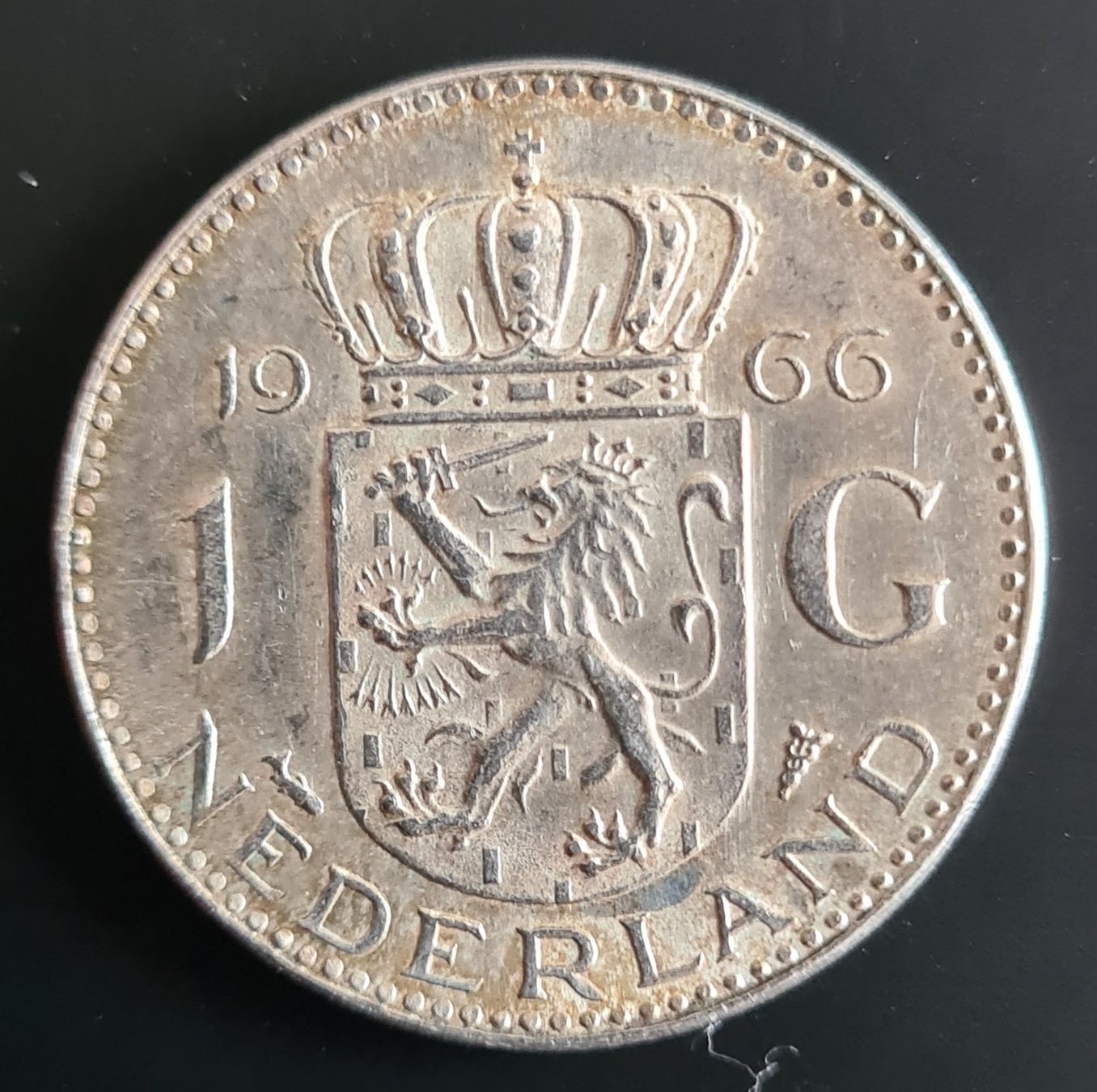 1 Gulden 1966 Silber Münze Niederlande Nederland silver Coin (Gebraucht ...