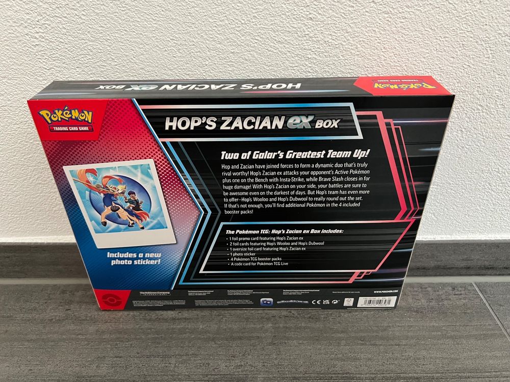 🇬🇧 Pokémon Journey Together | Hop's Zacian EX Box |SV09 EN (Neu und ...