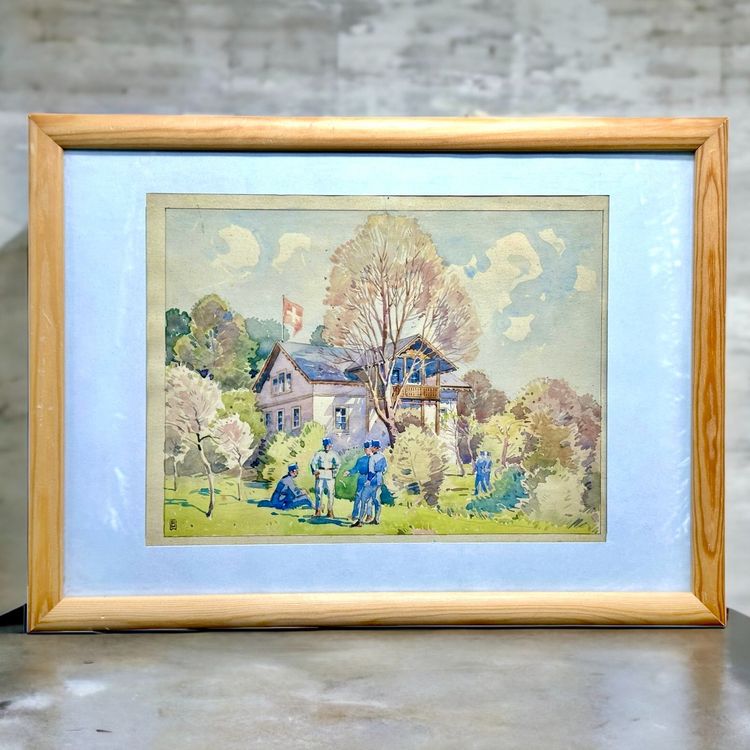 WILLY FRIEDRICH BURGER (1882-1964) Aquarelle sur papier (Gebraucht) in Morges für CHF 135 – mit ...