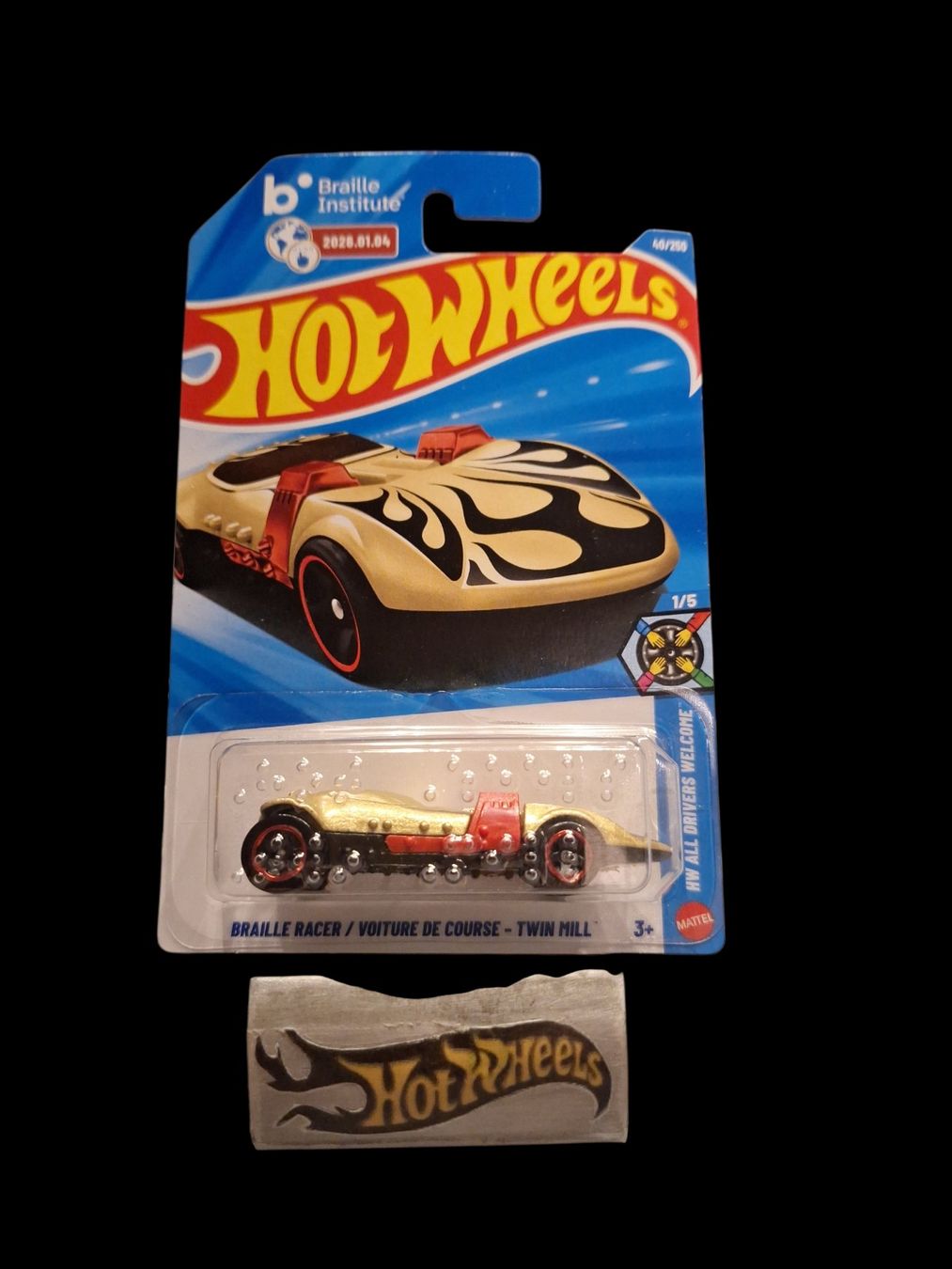 HW All Drivers Welcome 2026 Braille Racer - Twin Mill 1/5 L (Neu und ...