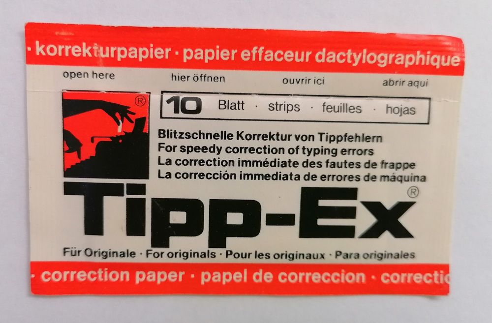 TIPP-EX Korrekturpapier weiss 10 Blatt | Kaufen auf Ricardo