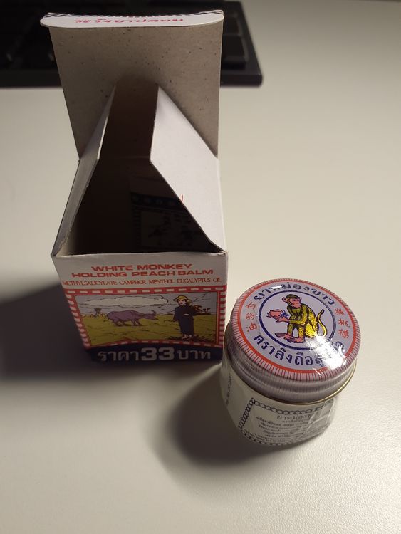 Original Thailändischer White Monkey Balm, Neu & Ungeöffnet! (Neu und ...