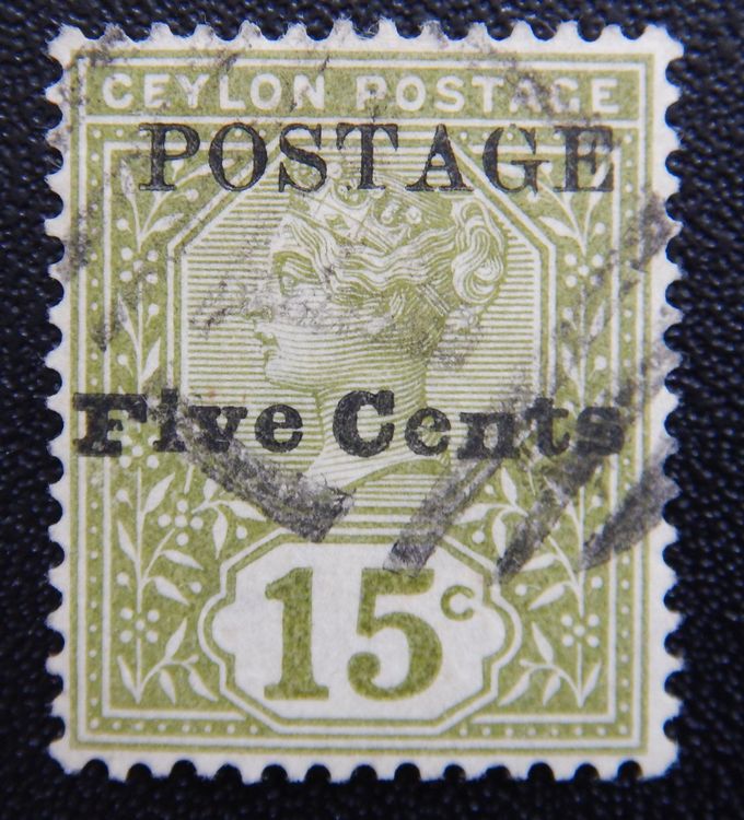 Ceylon Kat. 110 gest. 1892 ohne Revenue Kat. 200 £ (Gebraucht) in ...