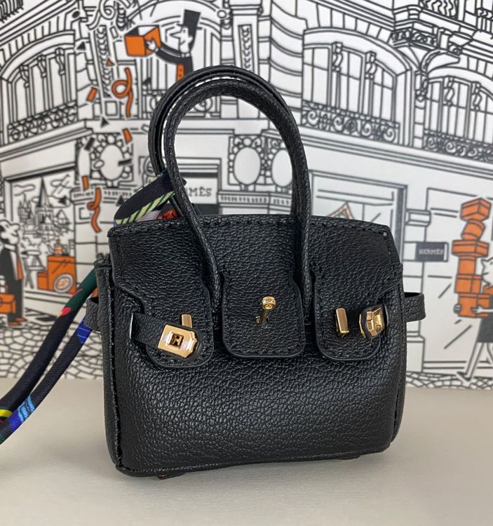 Micro Leather accessories bag (Birkin style) | Kaufen auf Ricardo