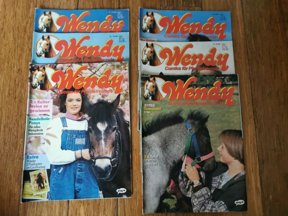Wendy Comic Hefte/ Pferde Zeitschriften von 1991 - 6 Stück | Kaufen auf Ricardo
