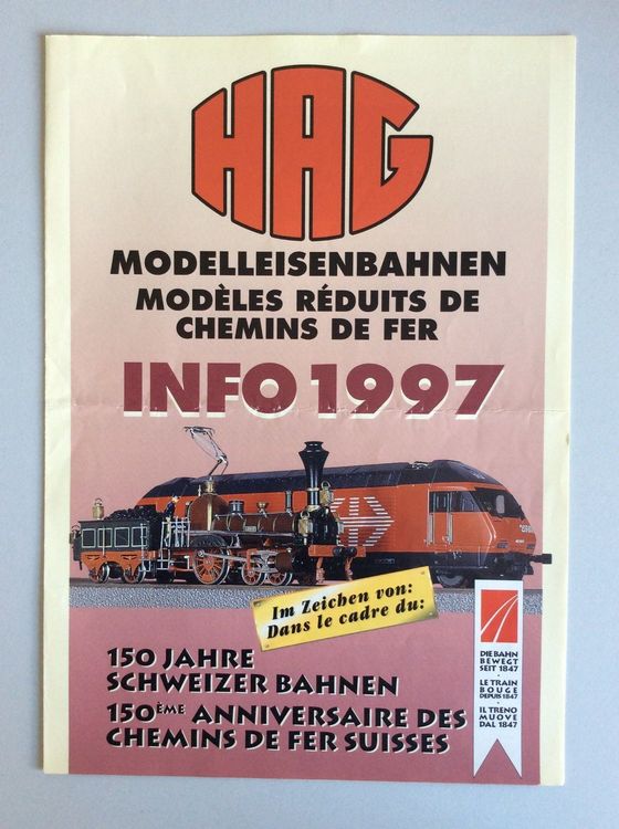 HAG Info 1997 150 Jahre Schweizer Bahnen (Gebraucht) in Luzern für CHF 1 – mit Lieferung auf ...