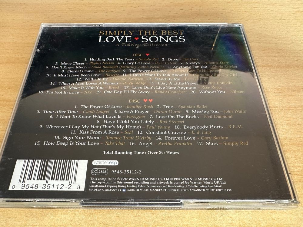 A2 Various – Simply The Best Love Songs - A Timeless Collect (Gebraucht) in Rikon im Tösstal für ...