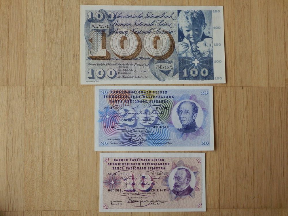 CH Banknoten 10/20/100 | Kaufen auf Ricardo