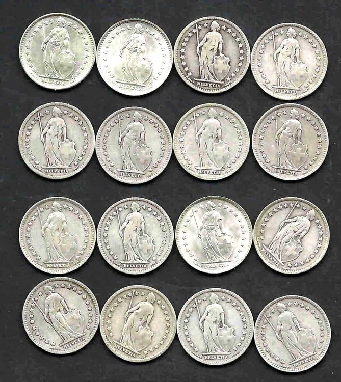 SILBER - ARGENT - SUISSE - 16 X 1 FRANC (D'occasion) à Lausanne pour CHF 175 – avec livraison ...