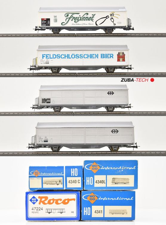 Roco 3x Schiebewandwagen der SBB H0 GS mit OVP | Kaufen auf Ricardo